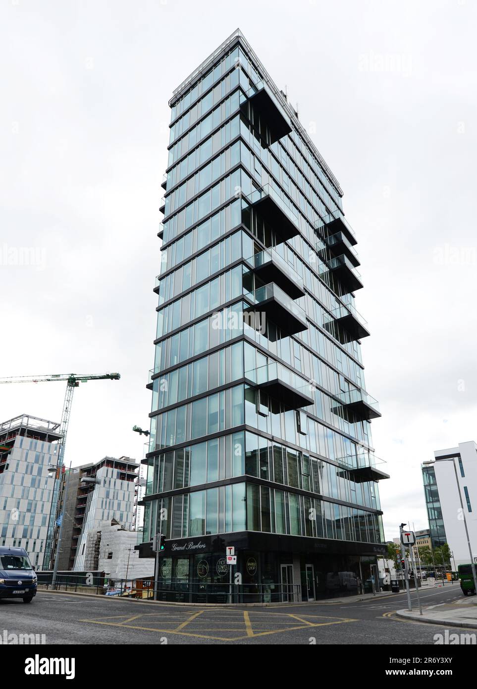 Modern buildings changing the skyline around the Grand Canal Square in ...