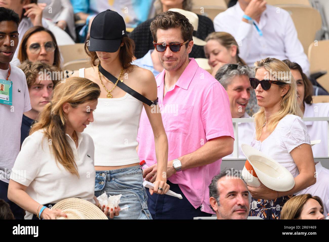 Jake Gyllenhaal With Girlfriend Jeanne Cadieu during the French Open ...