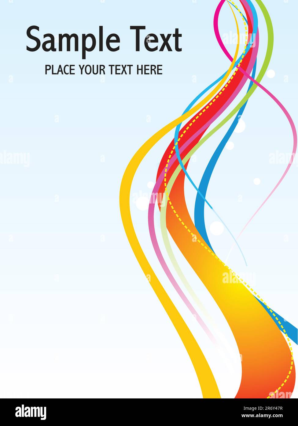 abstract colorful rainbow waves template vector illustration Stock ...