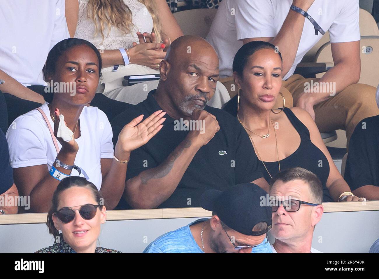 Paris, France. 11th June, 2023. Mike Tyson and dis family attend the ...