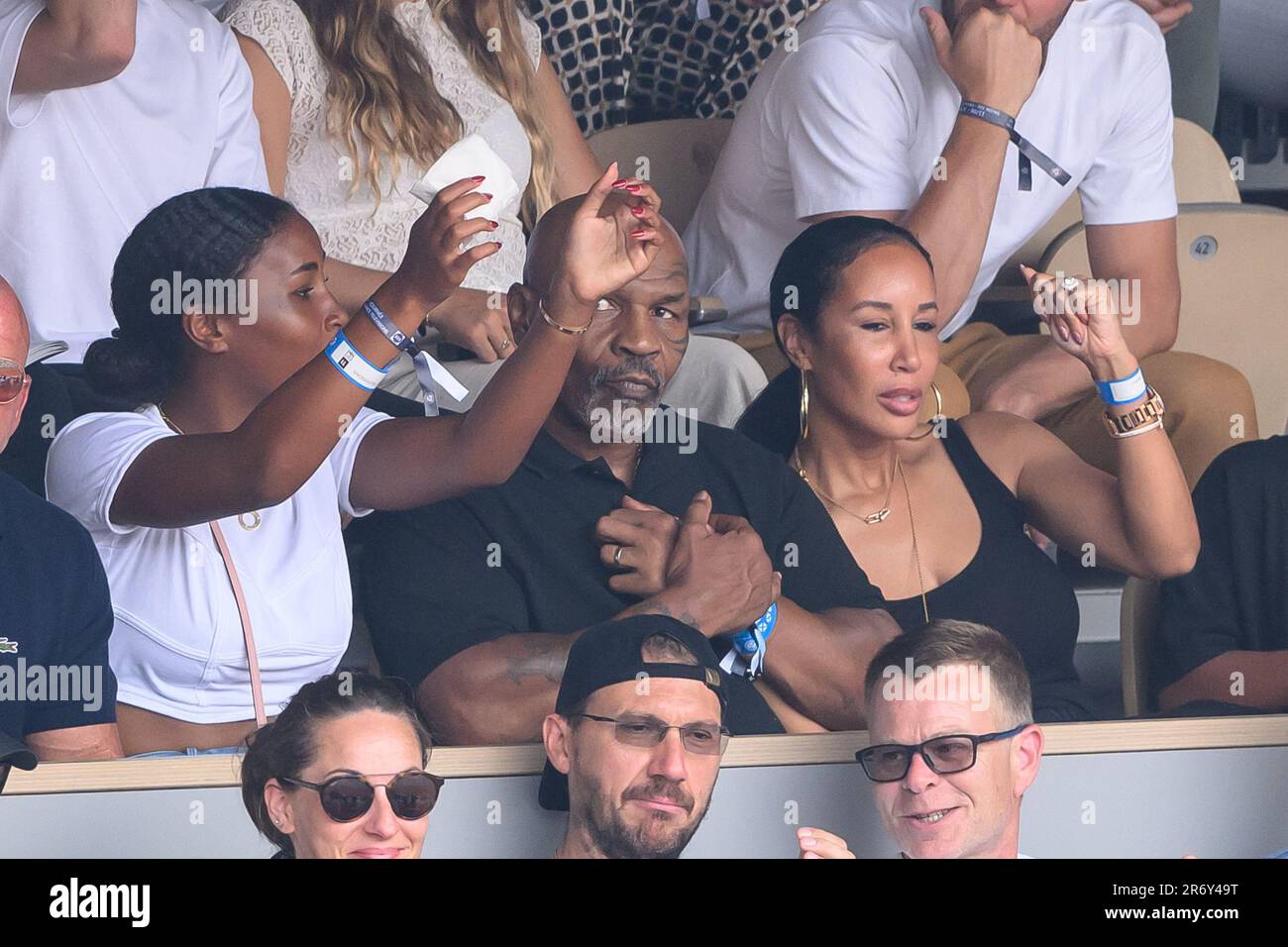 Paris, France. 11th June, 2023. Mike Tyson and dis family attend the ...