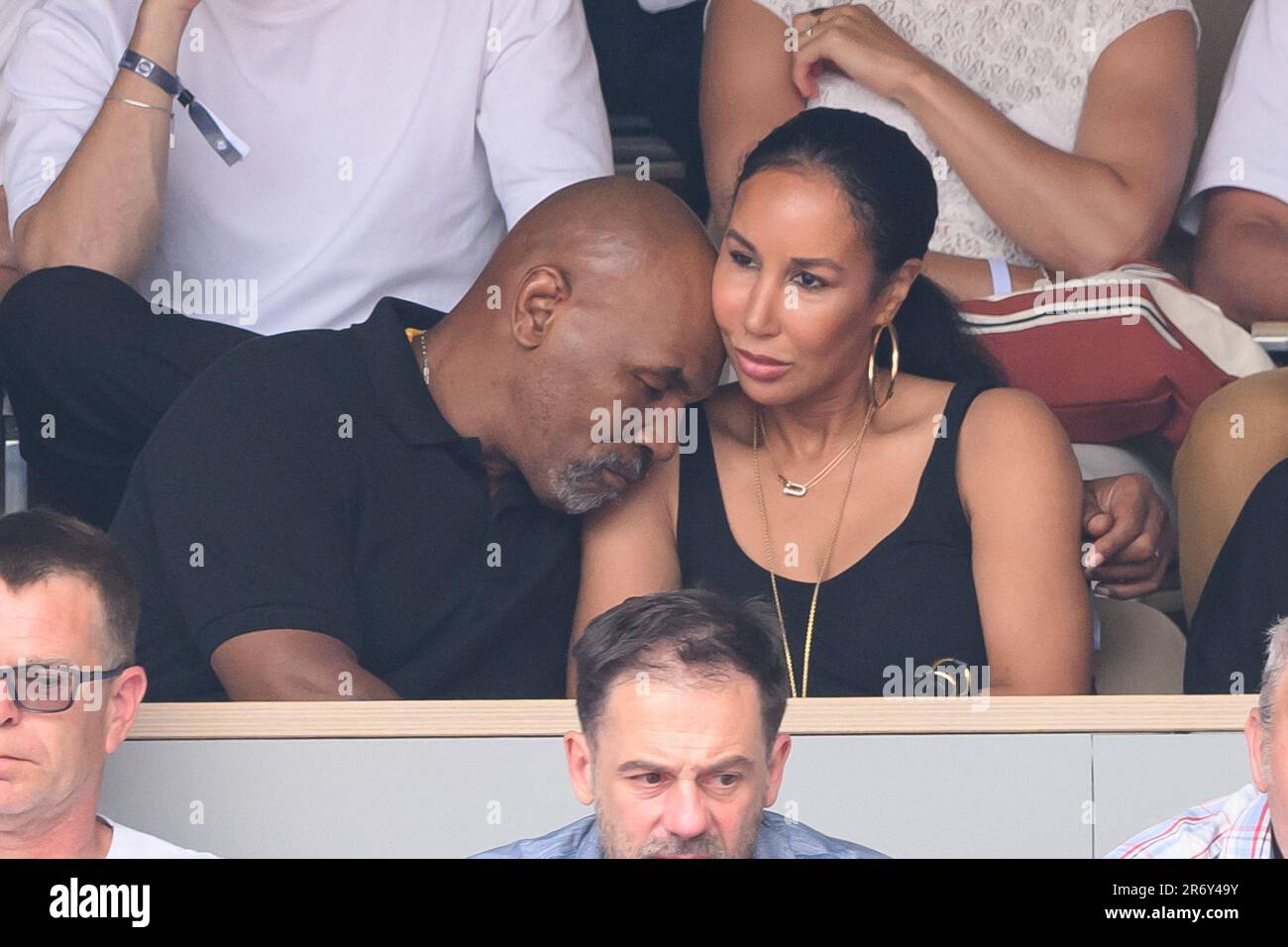 Paris, France. 11th June, 2023. Mike Tyson and his wife Lakiha Spicer ...