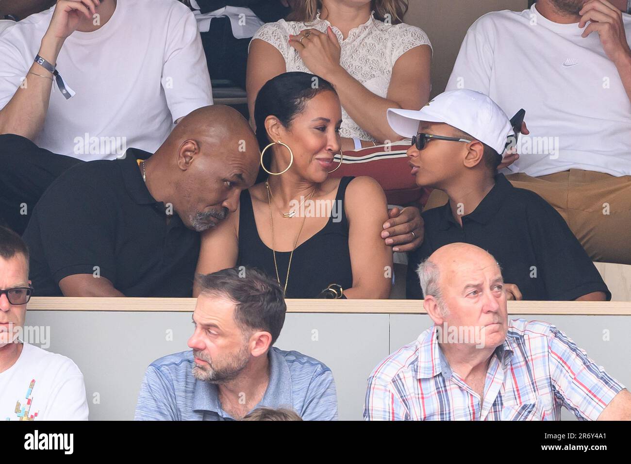 Paris, France. 11th June, 2023. Mike Tyson, Lakiha Spicer and their son ...
