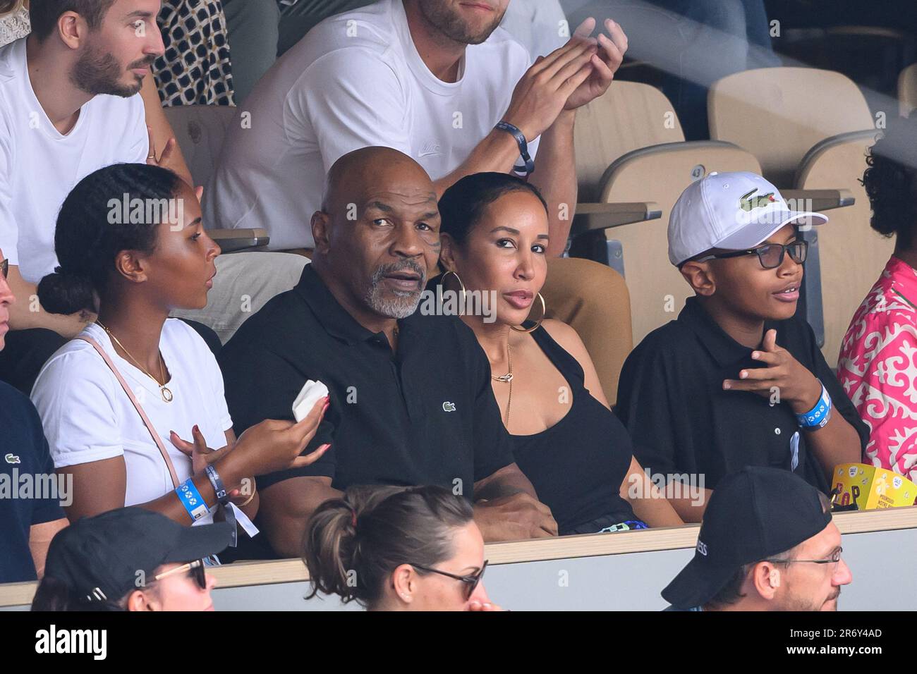 Paris, France. 11th June, 2023. Mike Tyson and dis family attend the ...