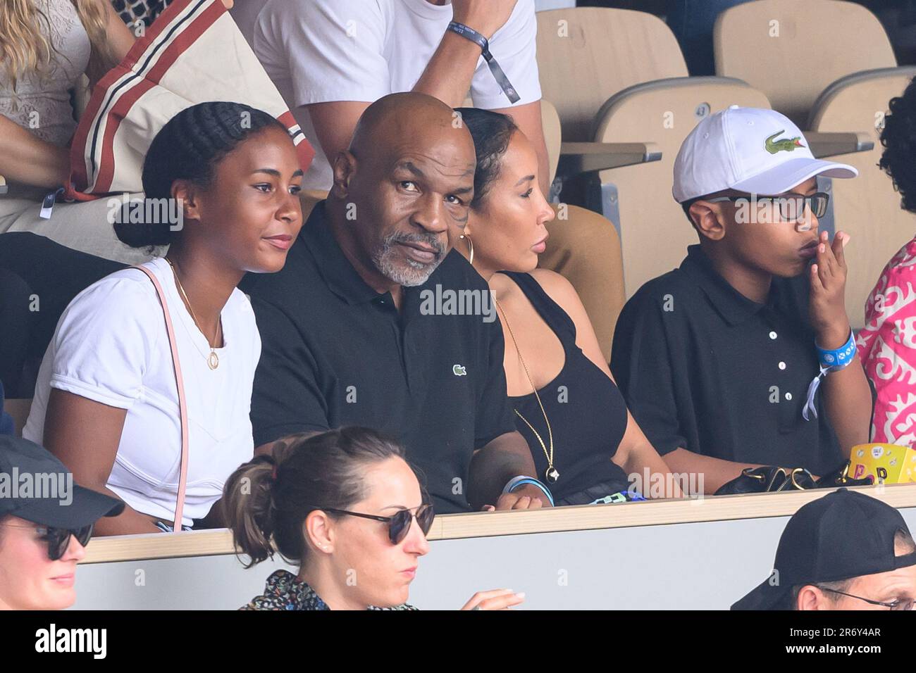 Paris, France. 11th June, 2023. Mike Tyson and dis family attend the ...