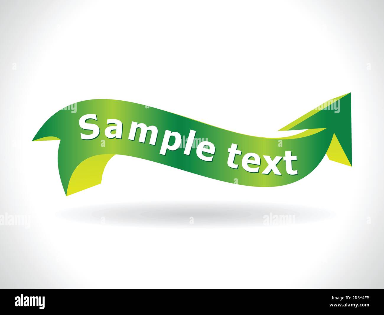 abstract glossy green arrow shape vector illustration Stock Vector ...