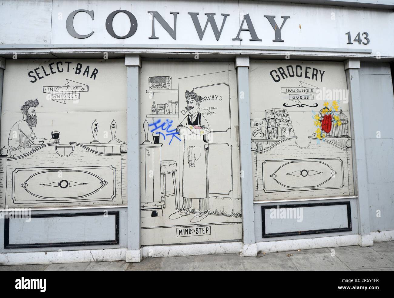 Conway 143. A cool wall mural in Dublin, Ireland Stock Photo - Alamy