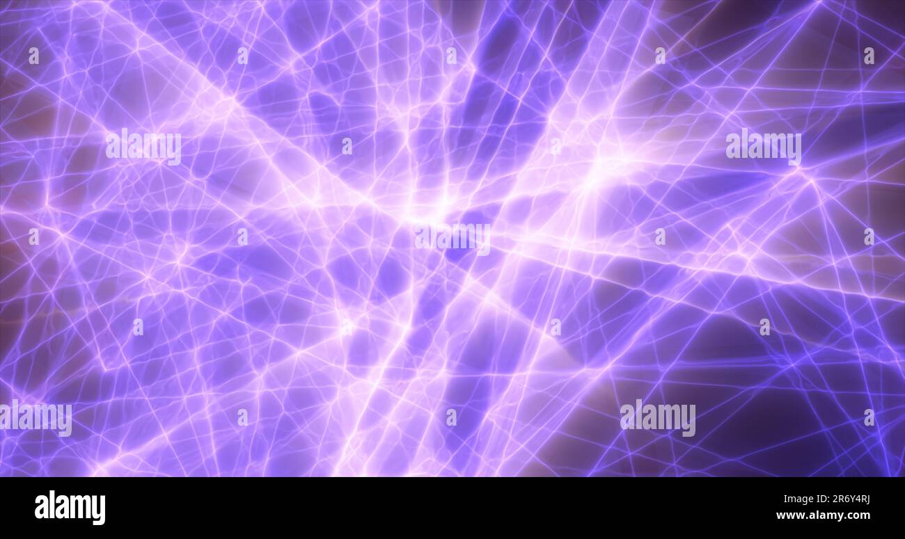 Abstract purple energy lines triangles magical bright glowing ...