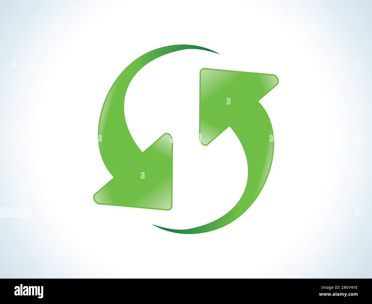 Abstract Glossy Web Refresh Icon Vector Illustration Stock Vector Image