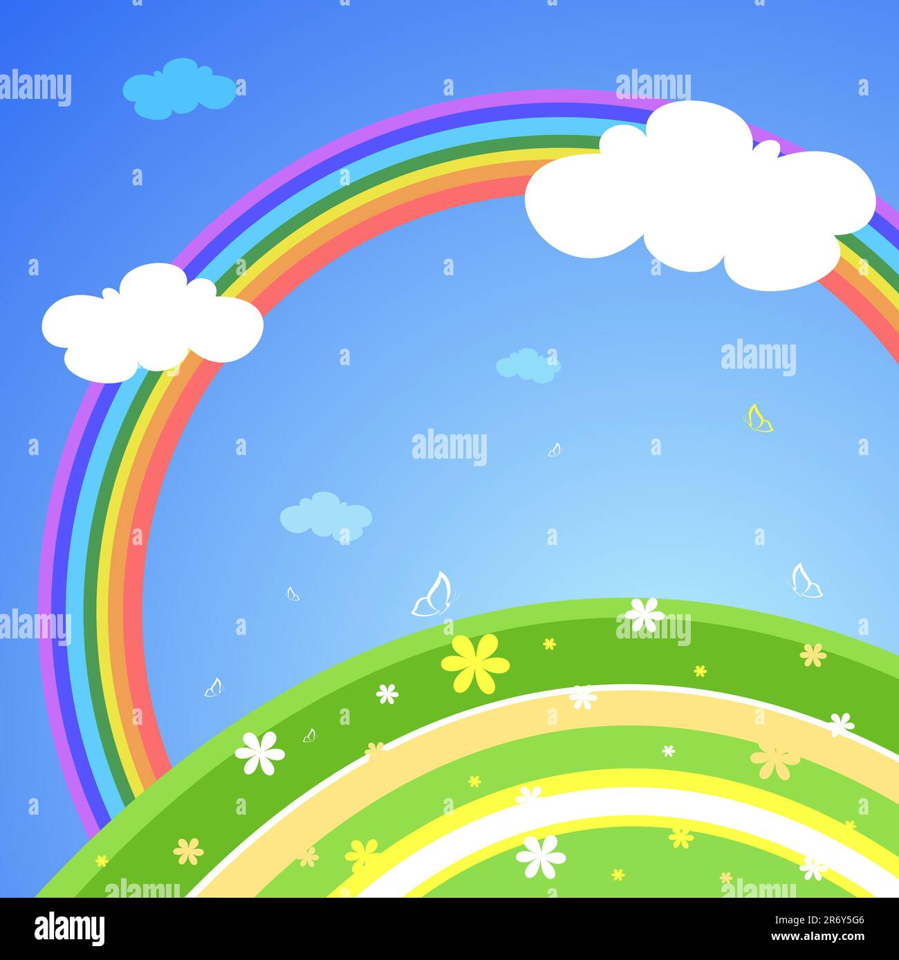 Rainbow land Stock Vector Images - Alamy