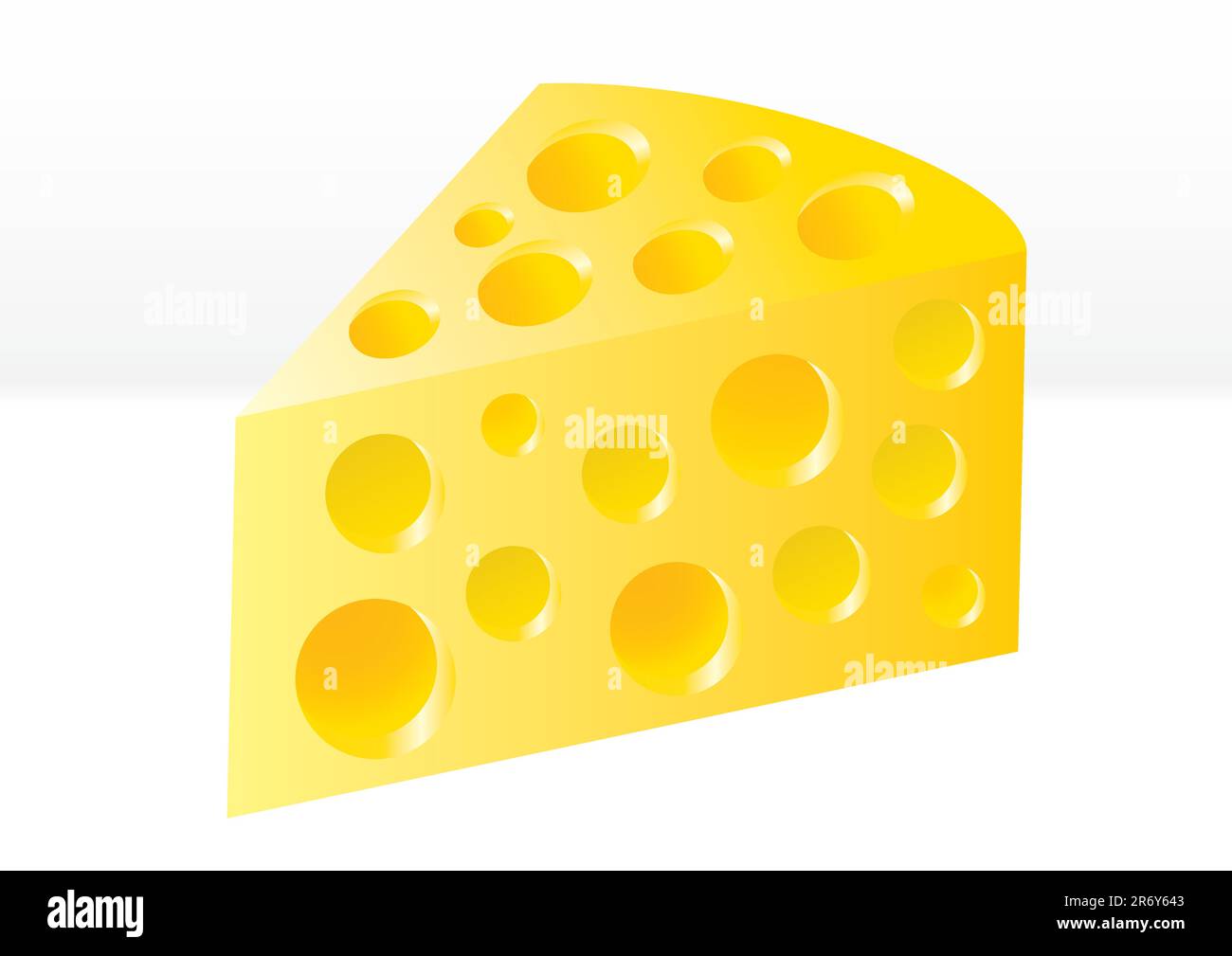 Cheese lying on a table isolated over white Stock Vector Image & Art ...