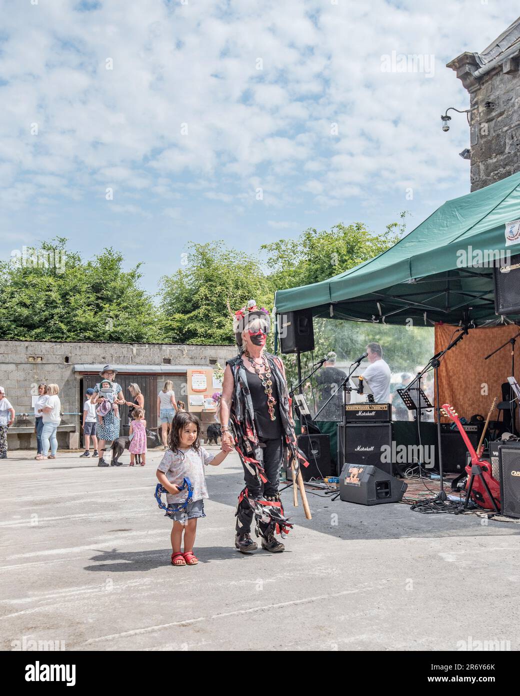Performance by the Flagcrackers of Craven at the Cappelside Farm Open ...