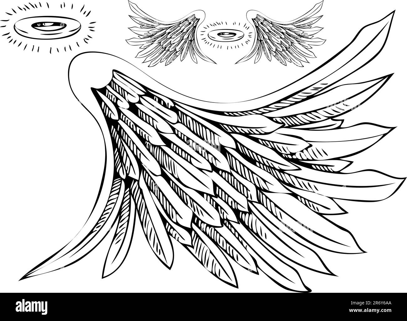 Halo angel black Cut Out Stock Images & Pictures - Alamy