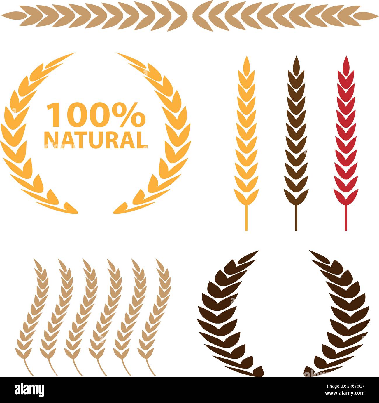 Wheat icon hi-res stock photography and images - Alamy