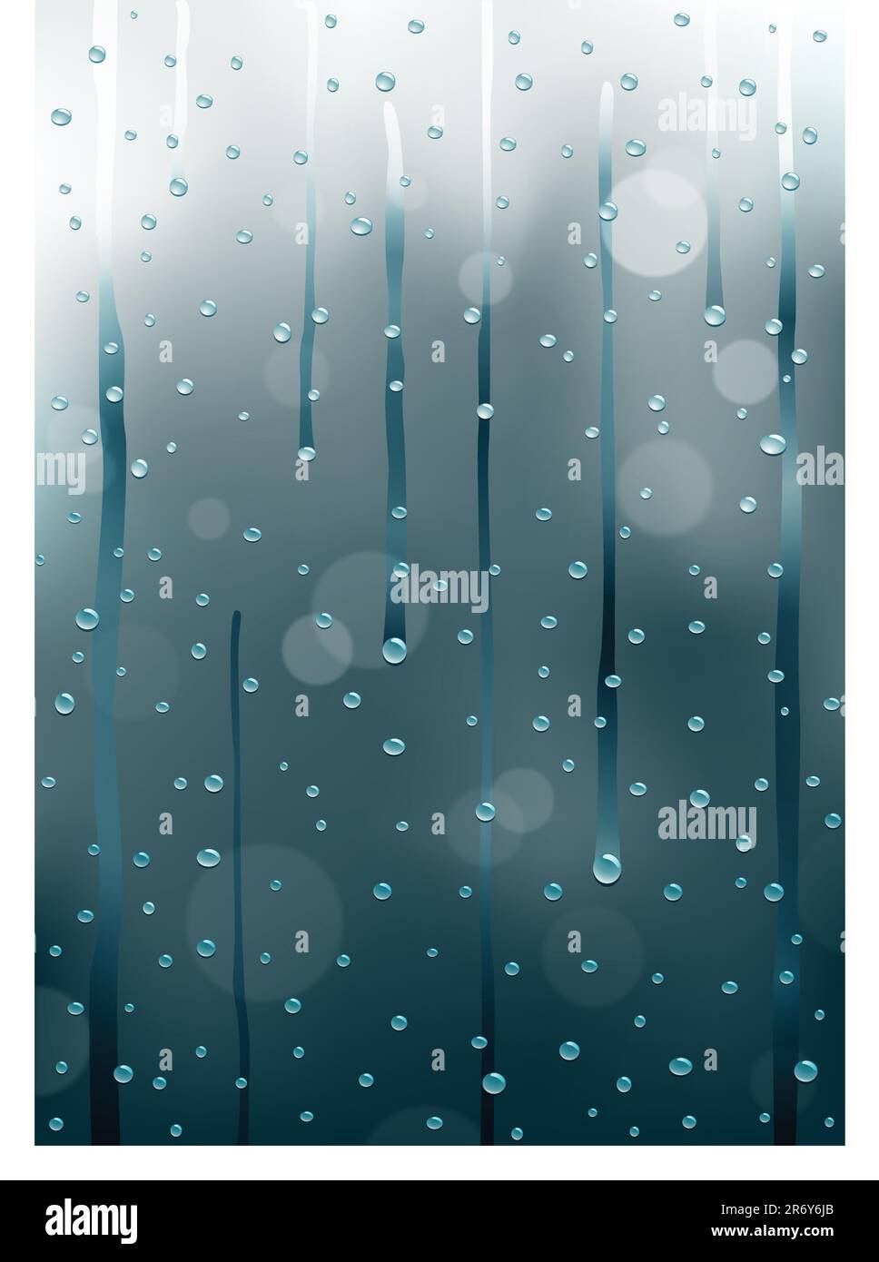 Rain on car glass Stock Vector Images - Alamy