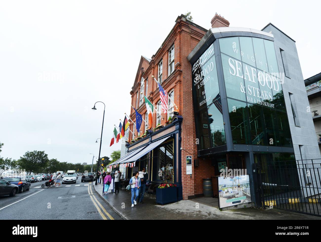 Wrights Seafood & Steaks Bar & Restaurant in Howth, Ireland Stock Photo ...