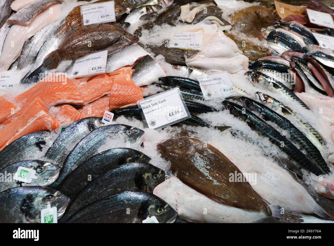 Fresh seafood at the Beshoffs The Market & Beshoffs Sea Grill in Howth ...