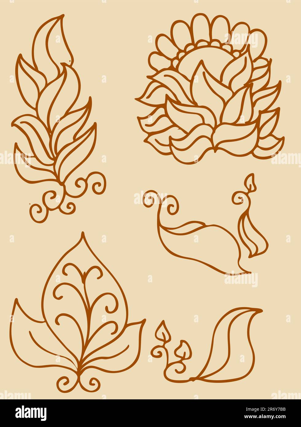 Hand drawn leaf hi-res stock photography and images - Alamy