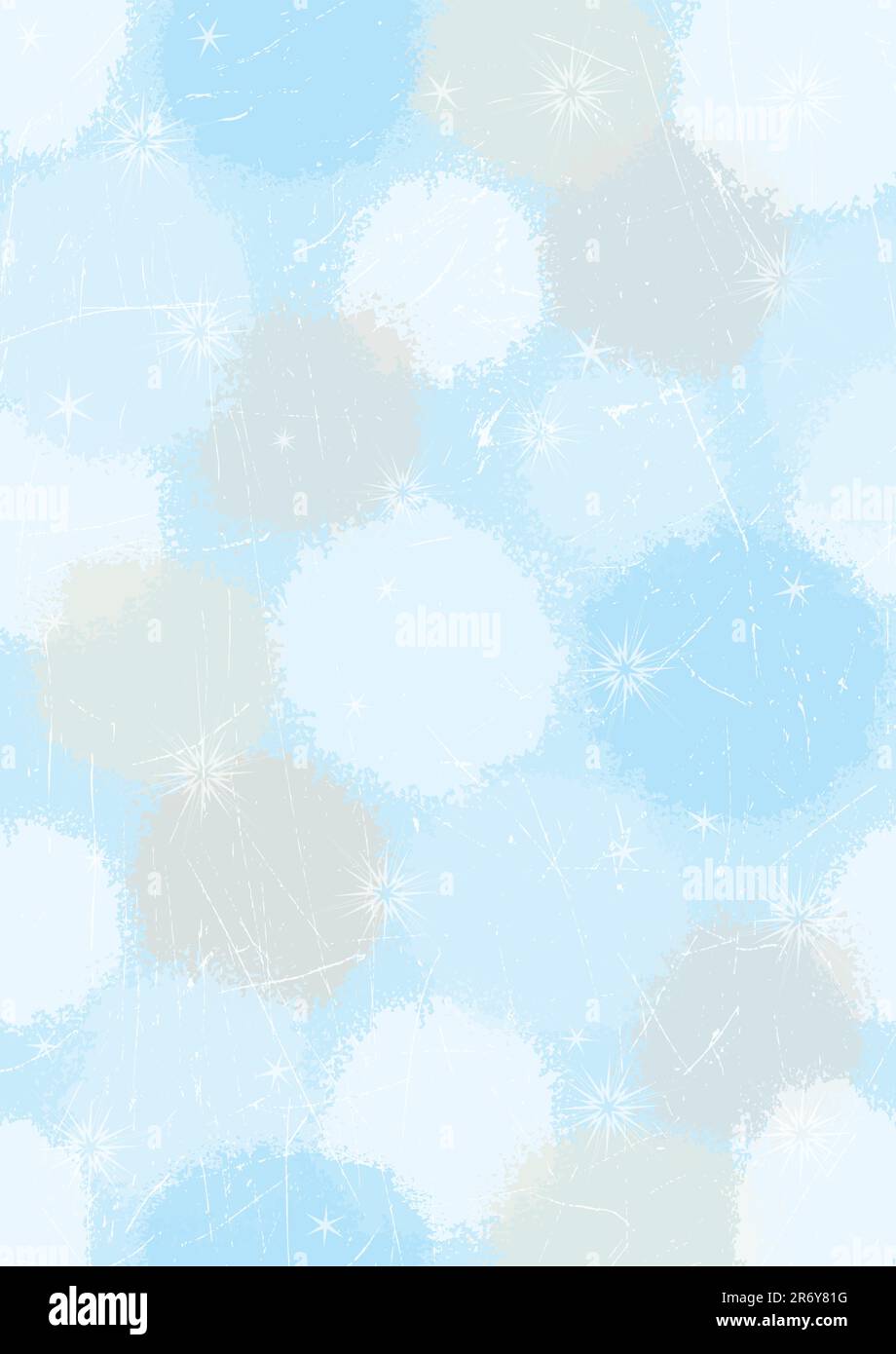 Illustrated winter background with stars and snowflakes Stock Vector ...
