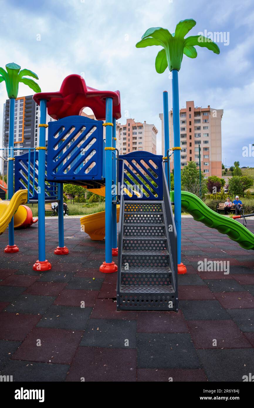 Outdoor childrens play area hi-res stock photography and images - Alamy