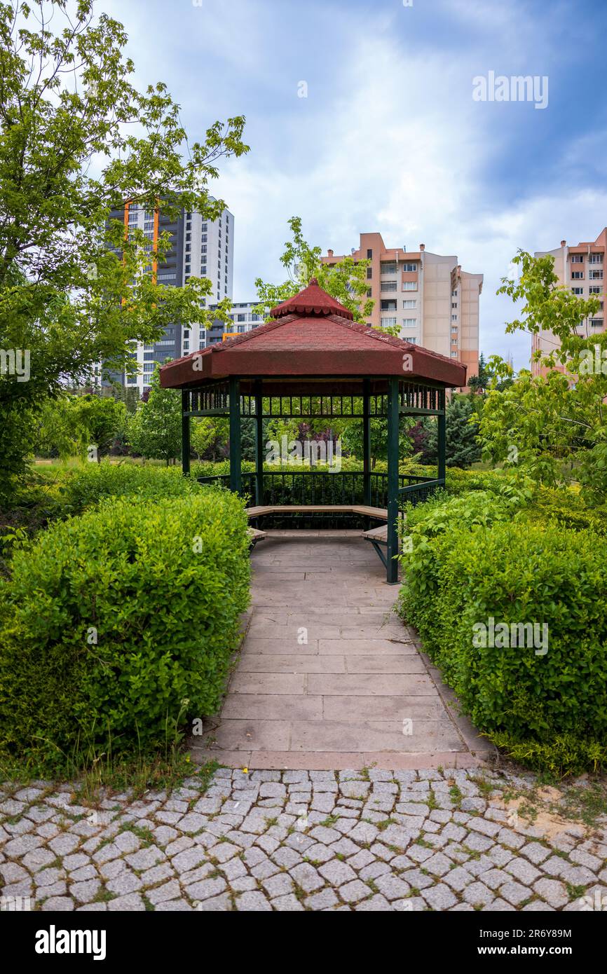 Pergola framework hi-res stock photography and images - Alamy