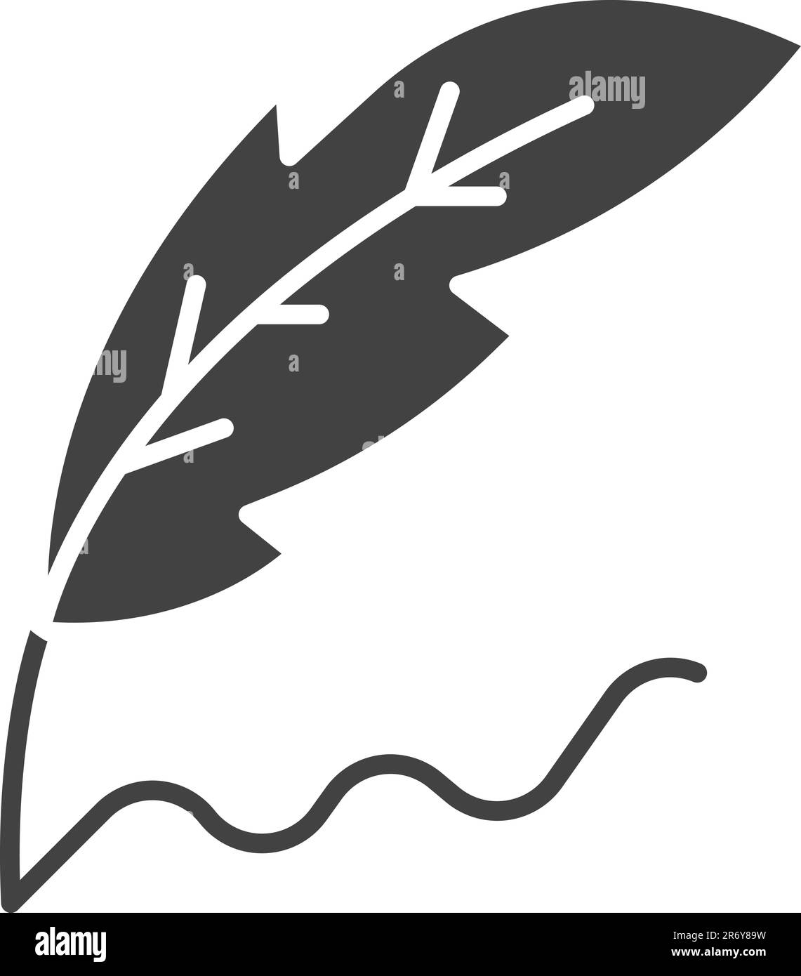 Feather icon vector image Stock Vector Image & Art - Alamy