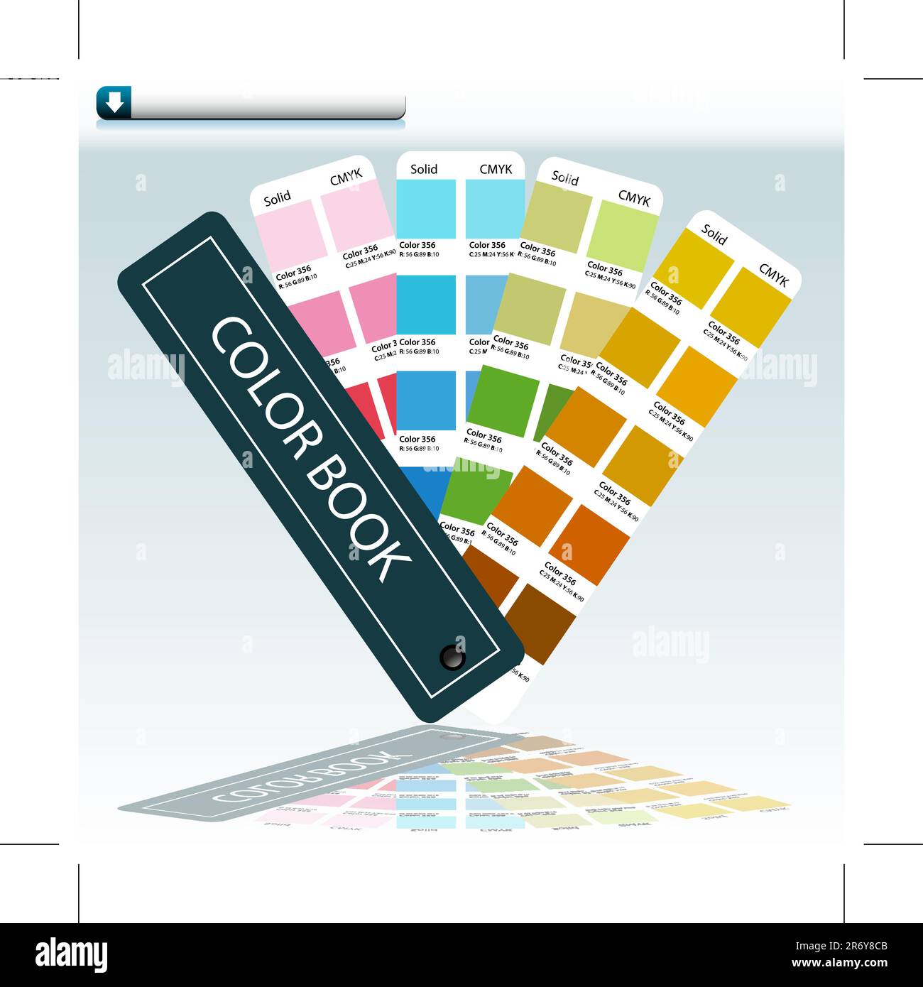 An image of a color guide chart Stock Vector Image & Art - Alamy
