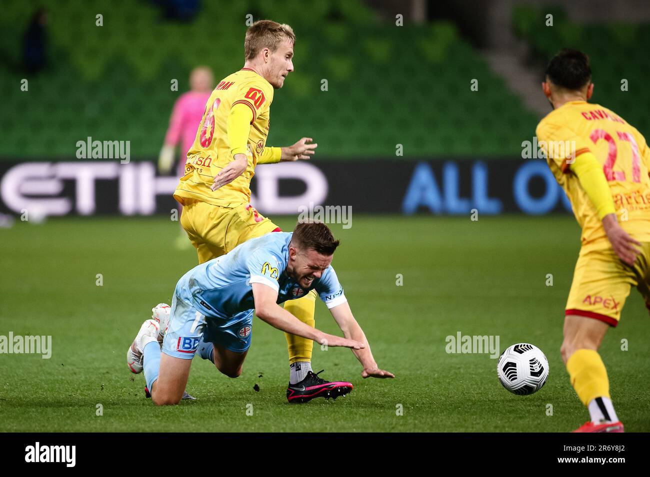 Adelaide united melbourne city a league hi-res stock photography and ...