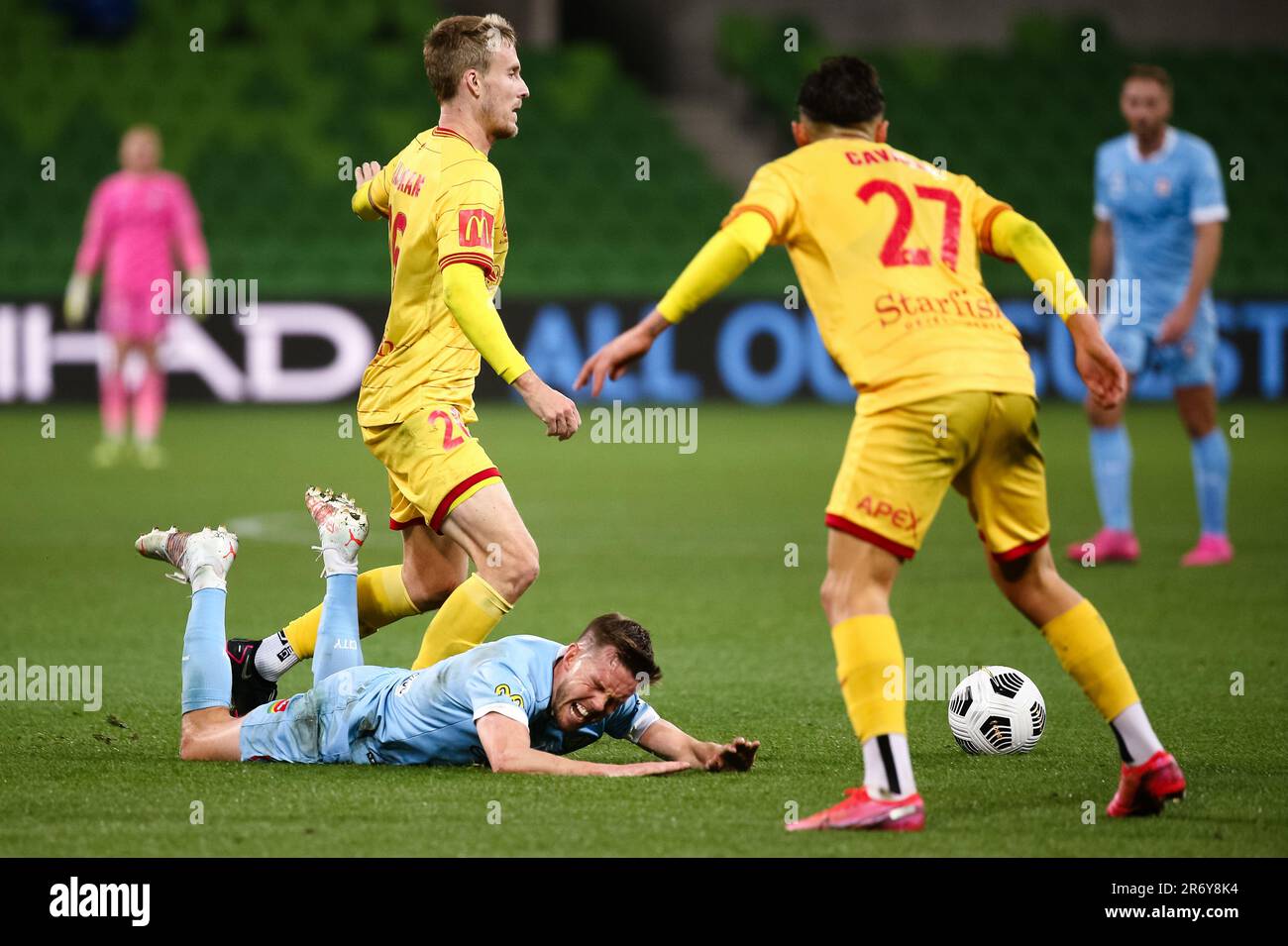 Adelaide united melbourne city a league hi-res stock photography and ...