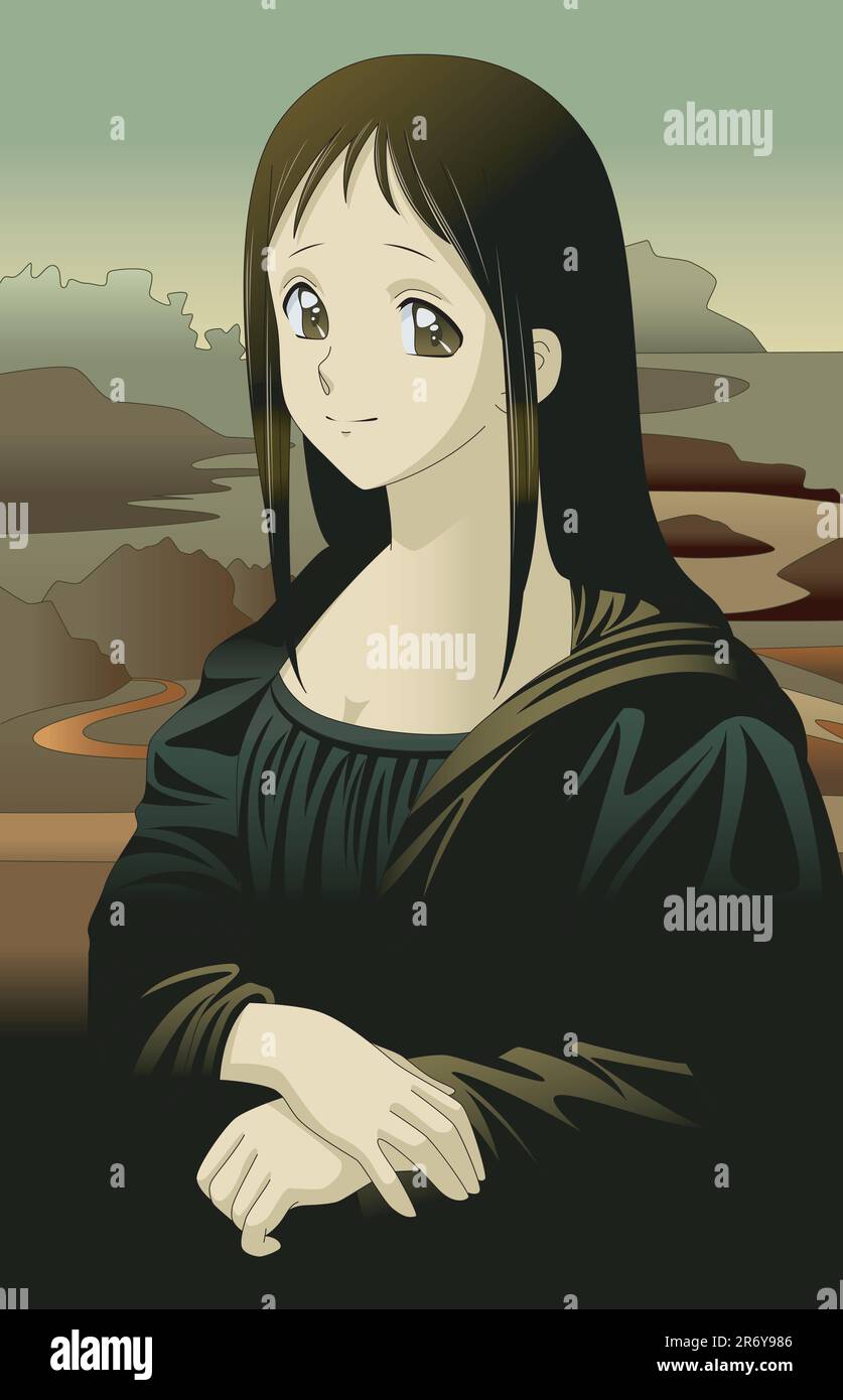 Anime female illustration Stock Vector Images - Alamy