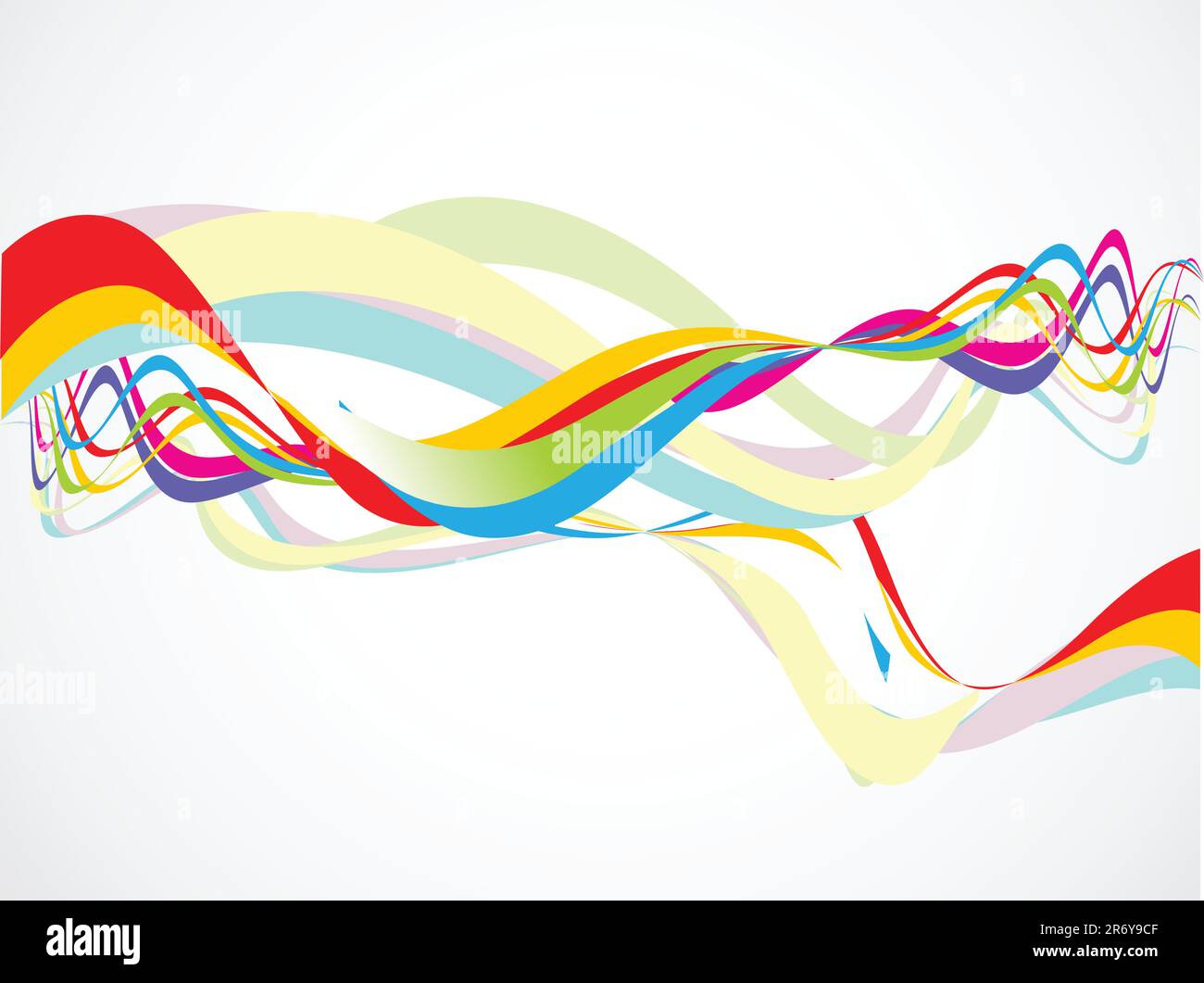 abstract colorful rainbow waves background vector illustration Stock ...