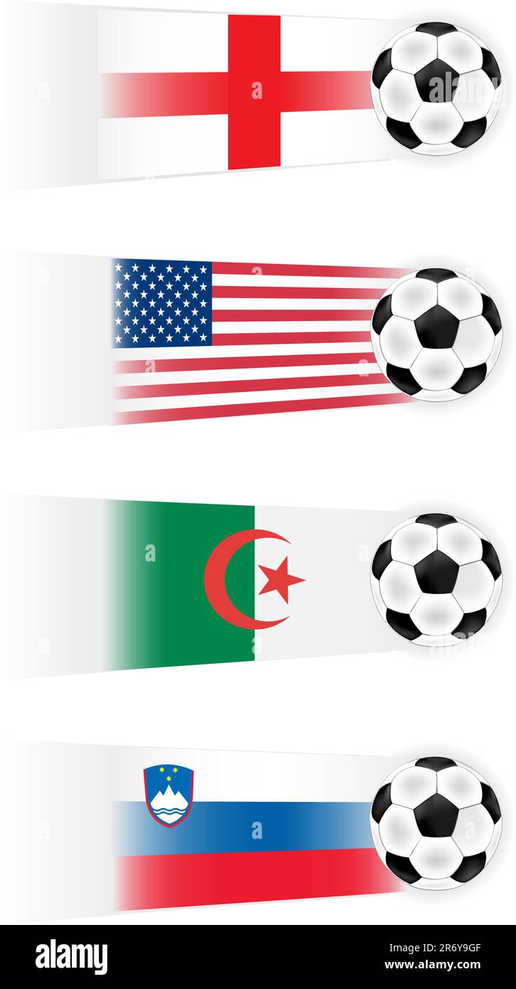 Soccer vector clipart (other flags also available Stock Vector Image ...