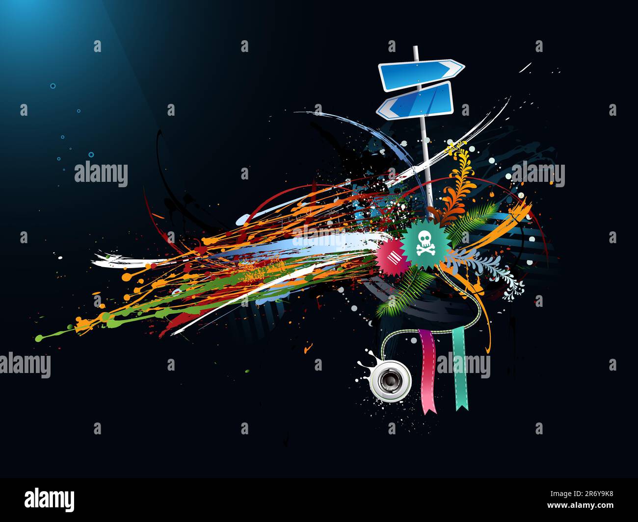 dirty abstract grunge background in the graffiti style Stock Vector ...