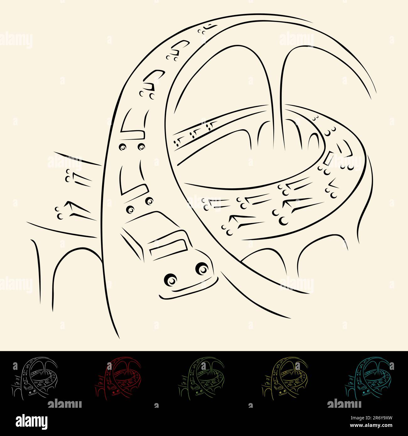 An image of a freeway overpass - simple style Stock Vector Image & Art ...