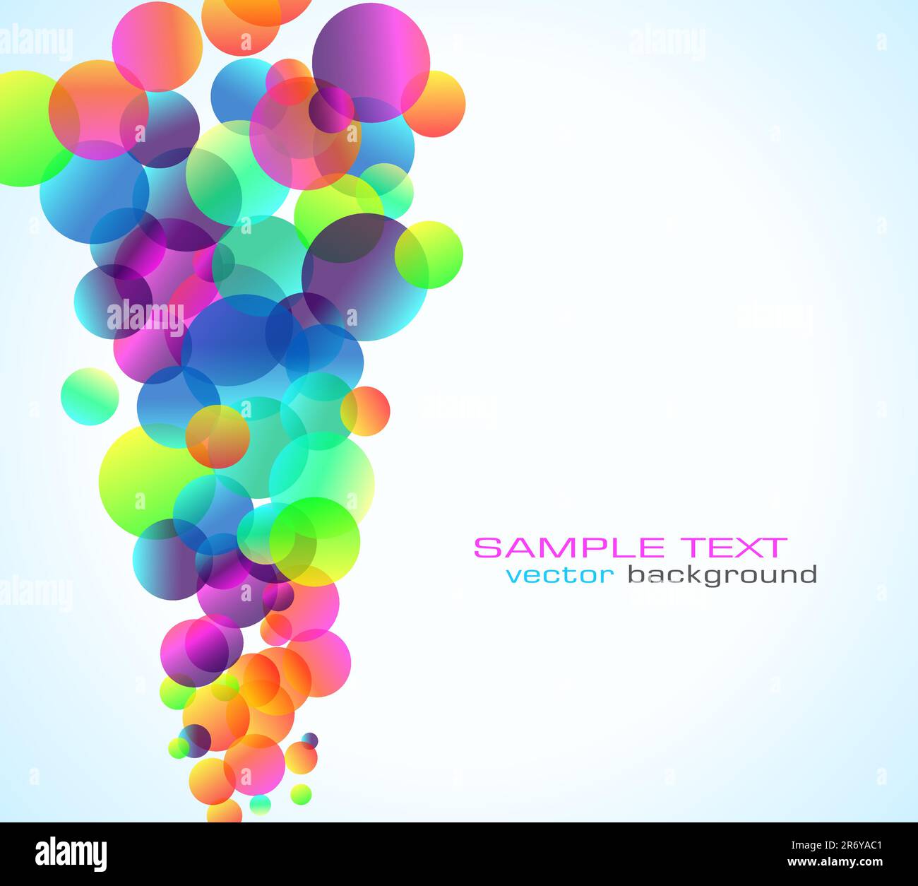 Abstract Rainbow Bubbles Background for Elegant Flyers Stock Vector ...