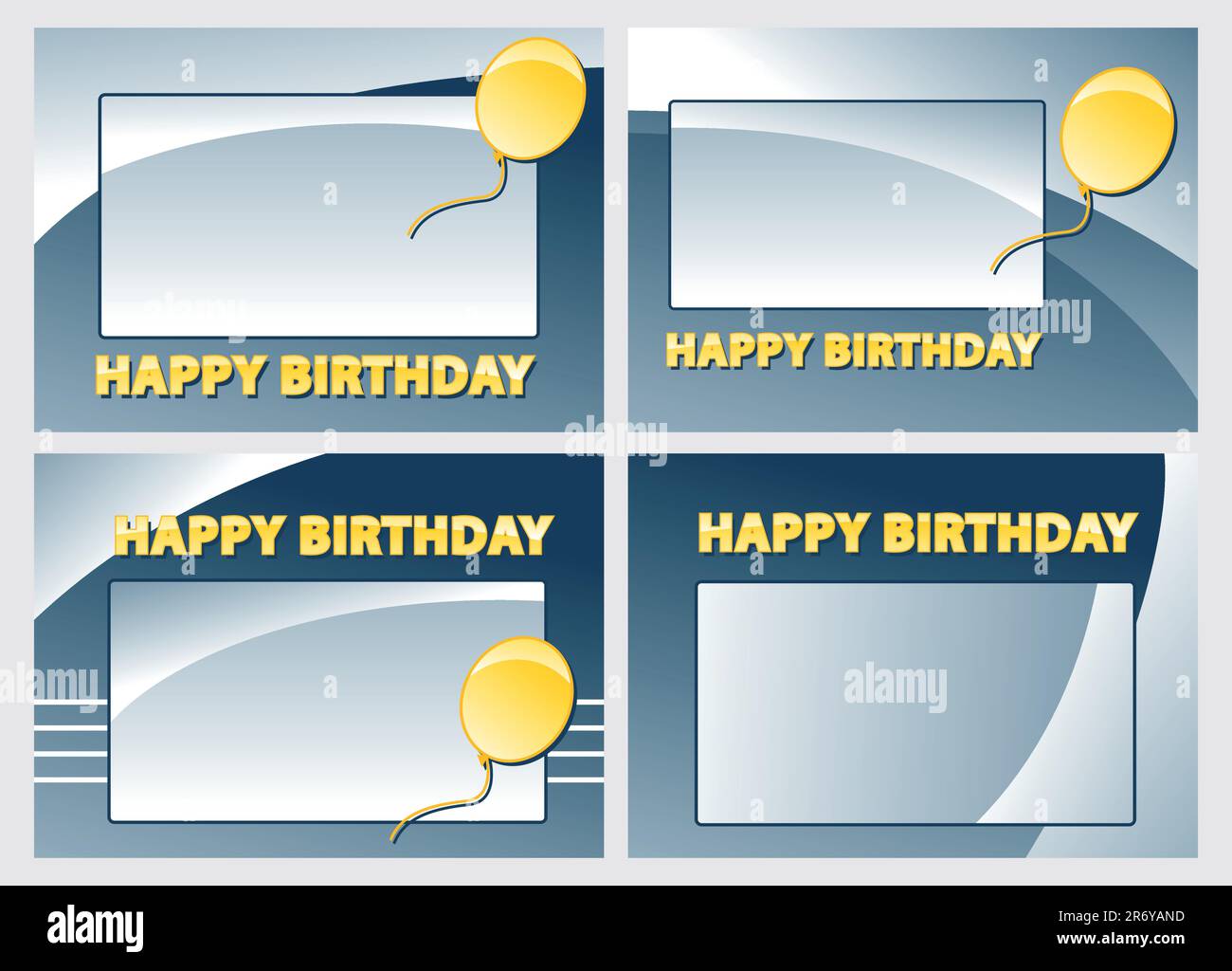 happy birthday card templates Stock Vector Image & Art - Alamy