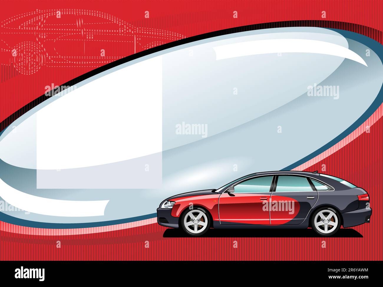 A Vector .eps 8 illustration of car. Simple gradients only - no ...