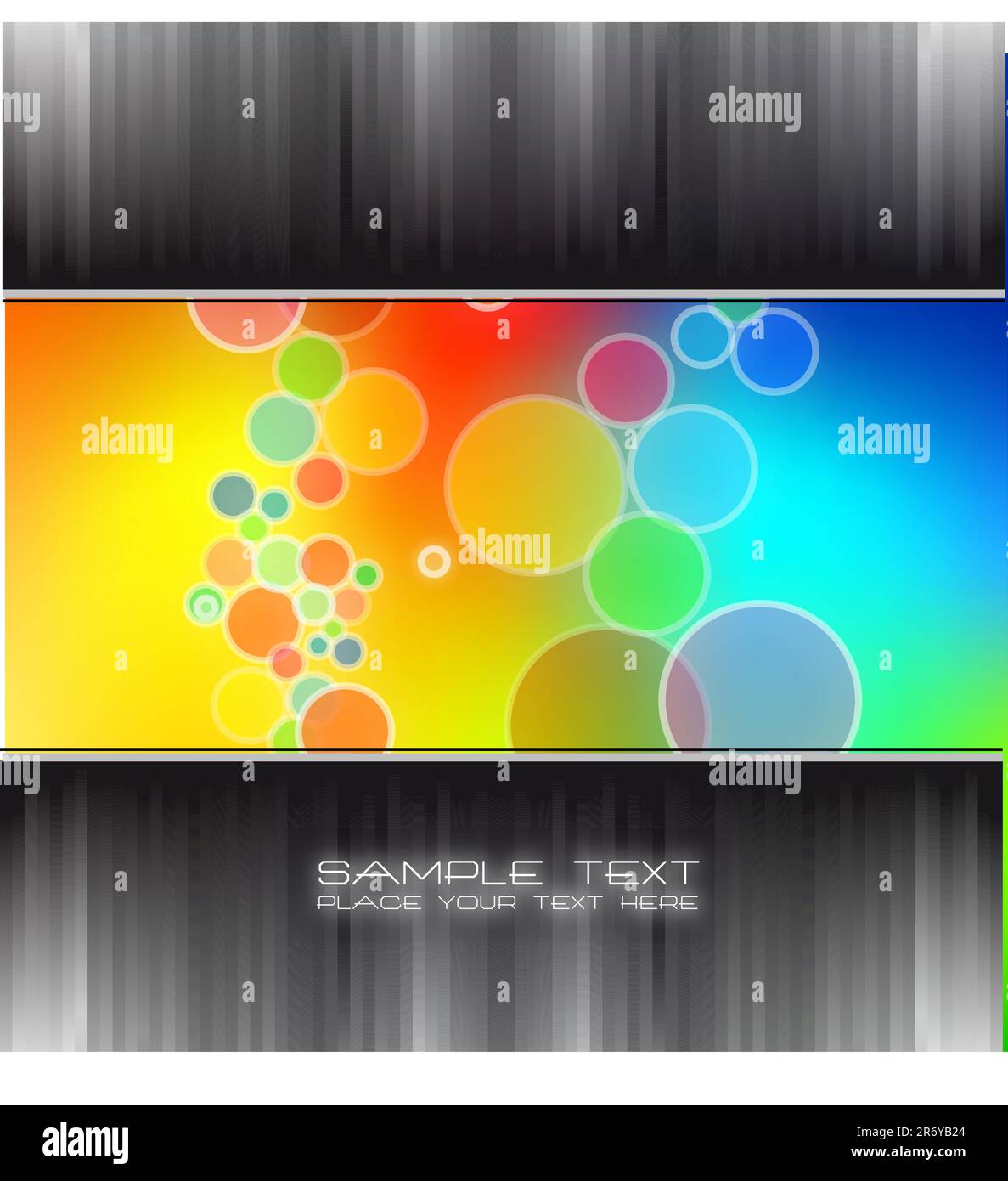 Technology Future Background with rainbow colours and place for text ...