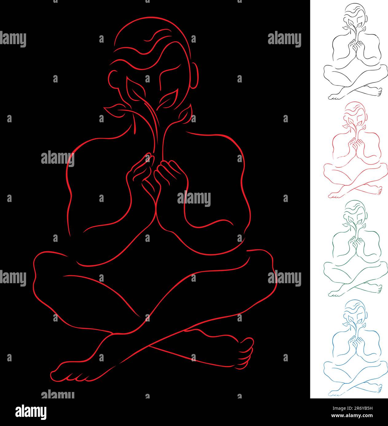 Spirit spiritual healing Stock Vector Images - Alamy