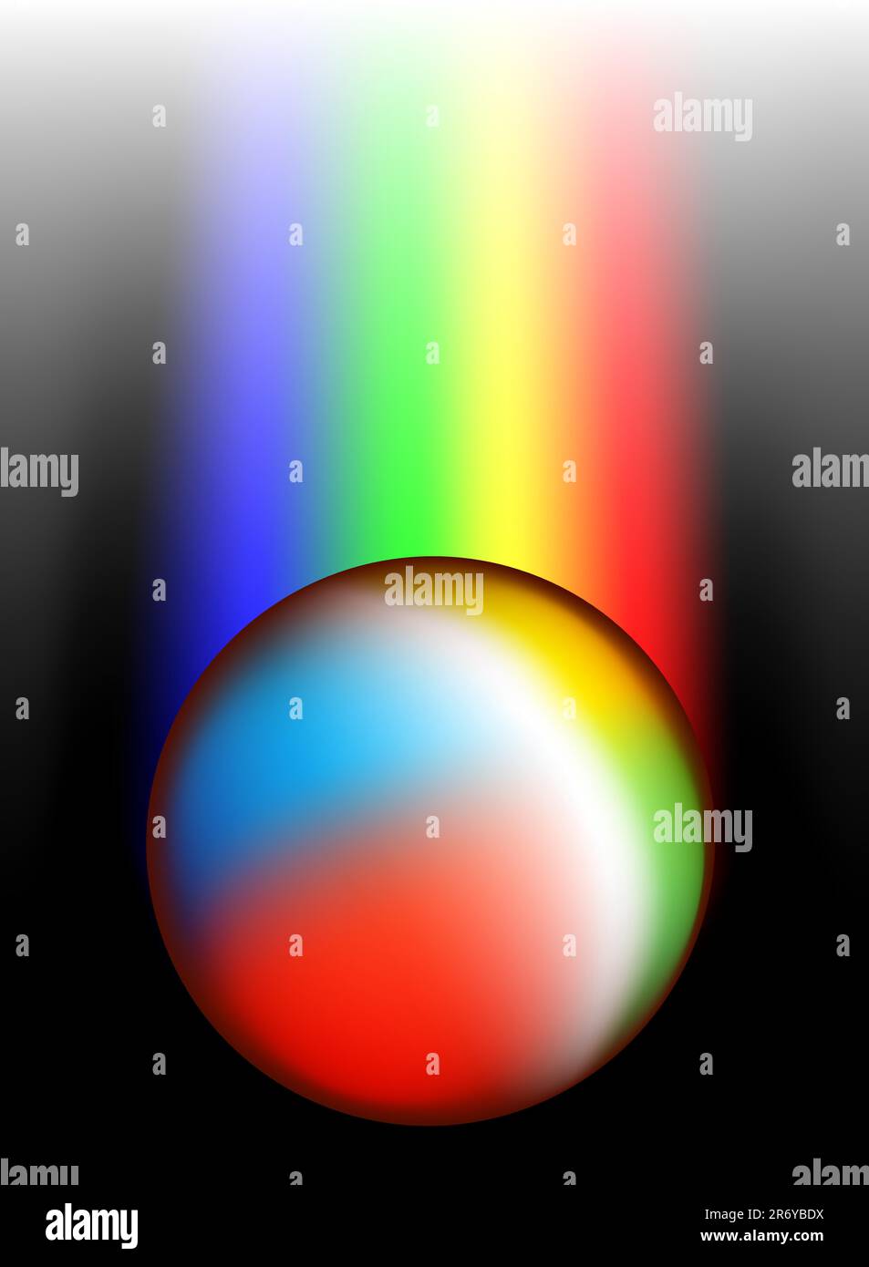 Abstract Editable Vector Illustration Of A Falling Sphere Made Using