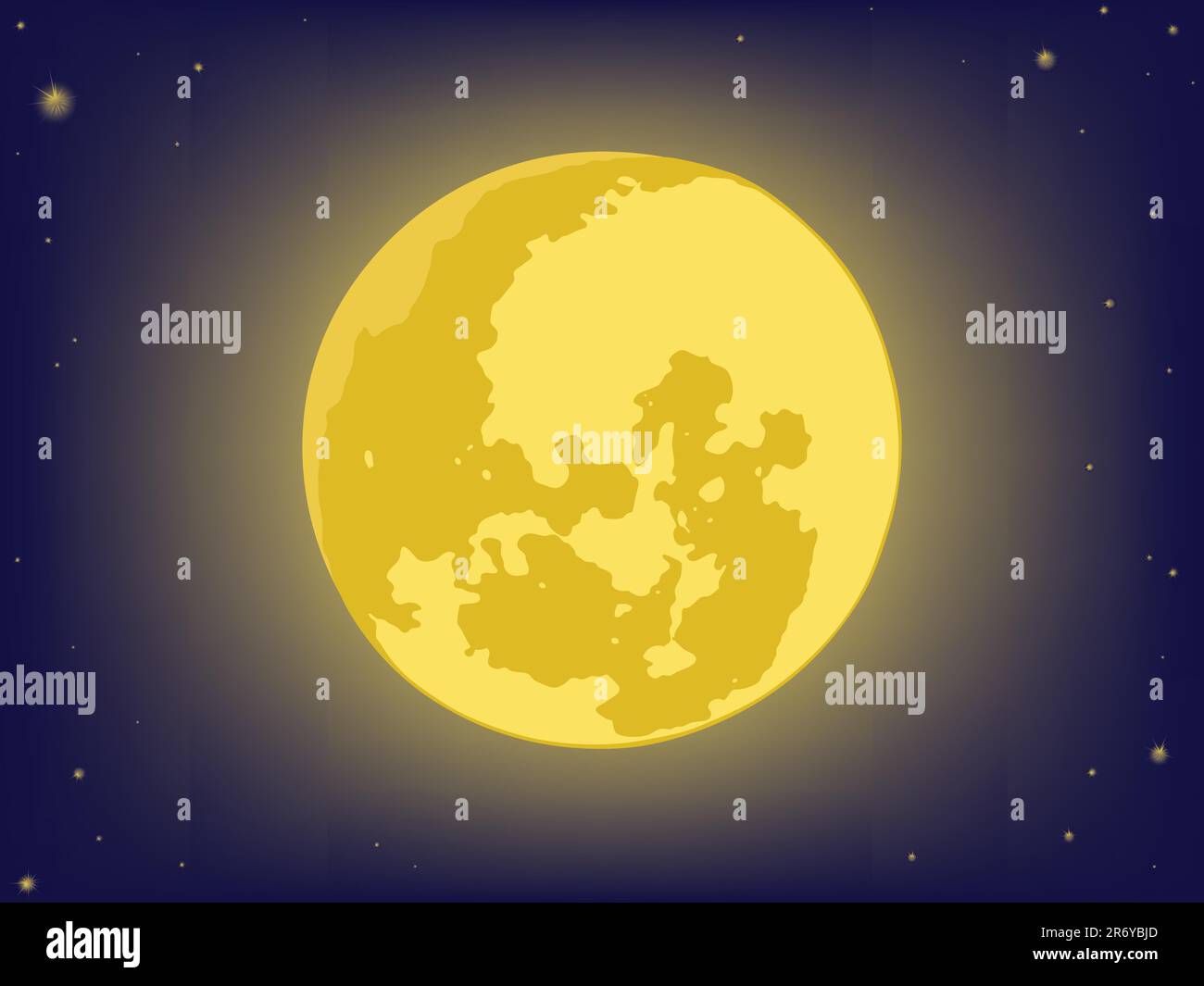 moon on night sky. vector backgrounds Stock Vector Image & Art - Alamy