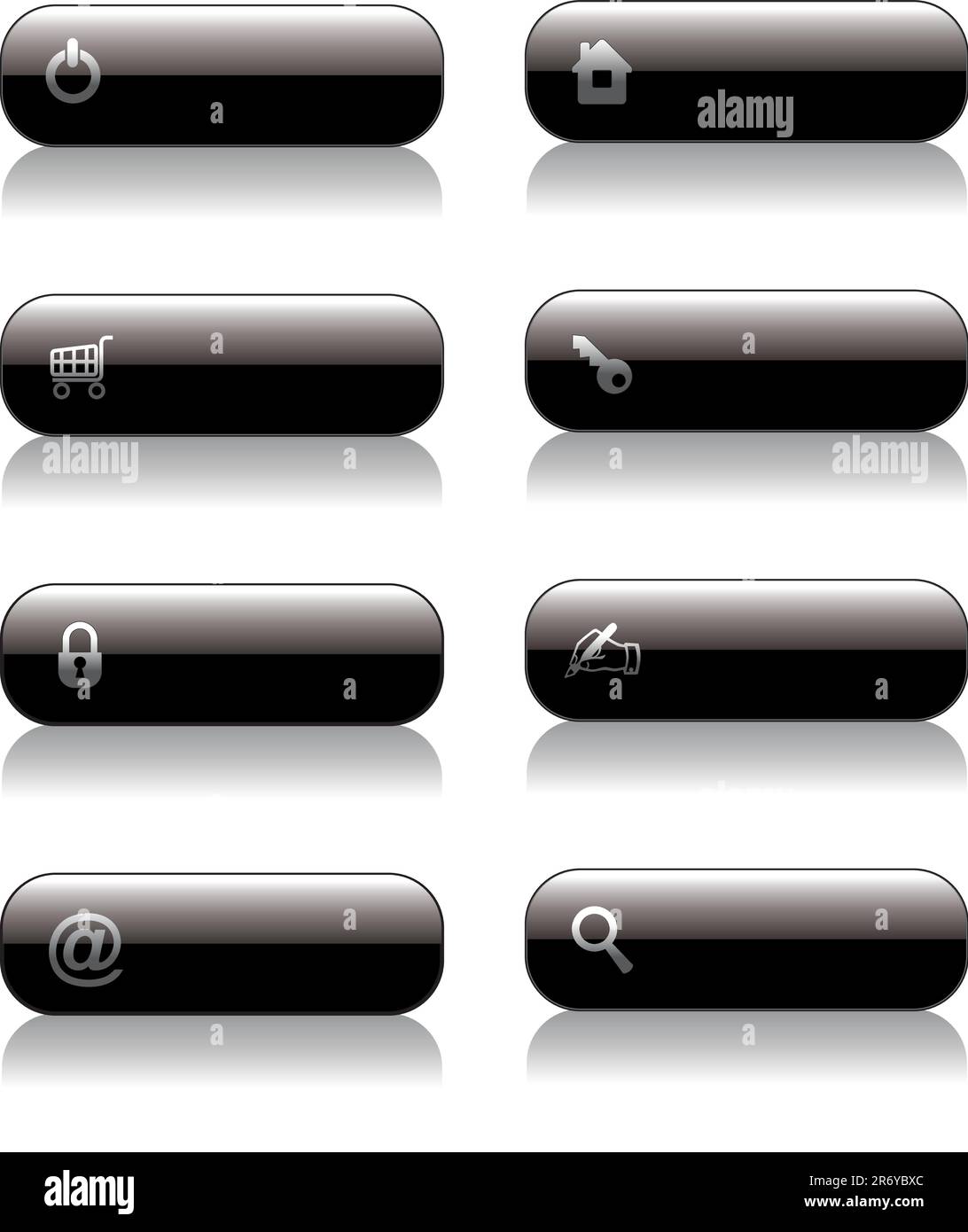 web button isolated on withe background Stock Vector Image & Art - Alamy
