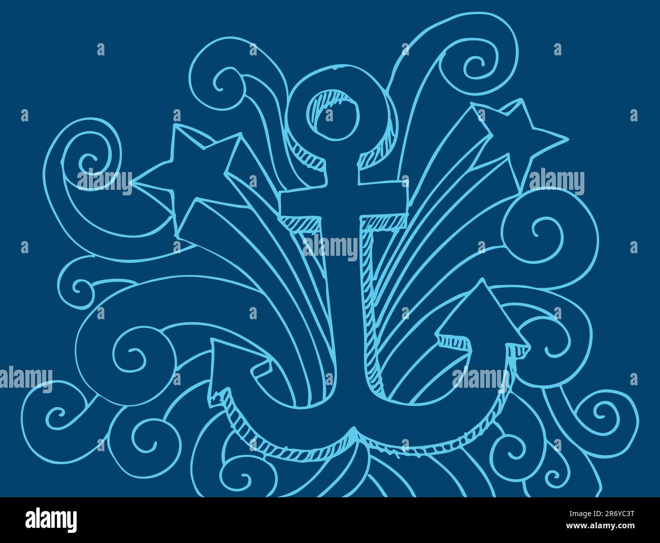 Hand drawn star pattern Stock Vector Images - Alamy