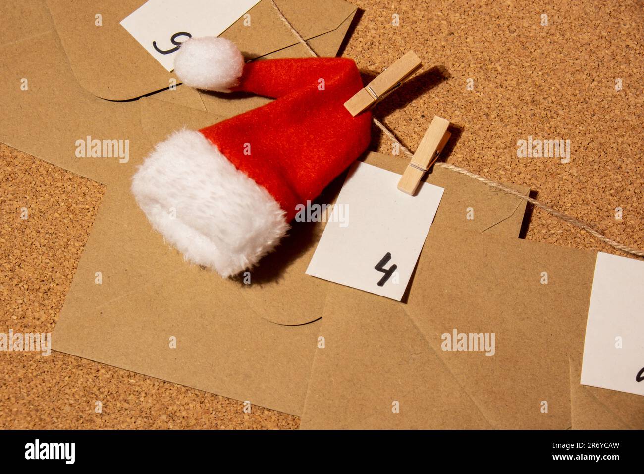 Original Advent Calendar made of envelopes in earth tones recycling eco ...