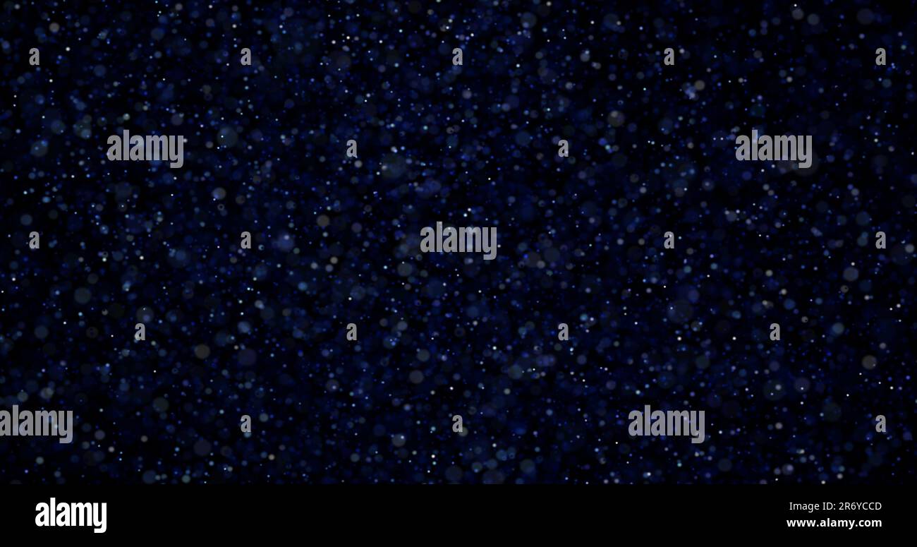 Abstract blue background of circles bokeh festive dots of energy magic ...