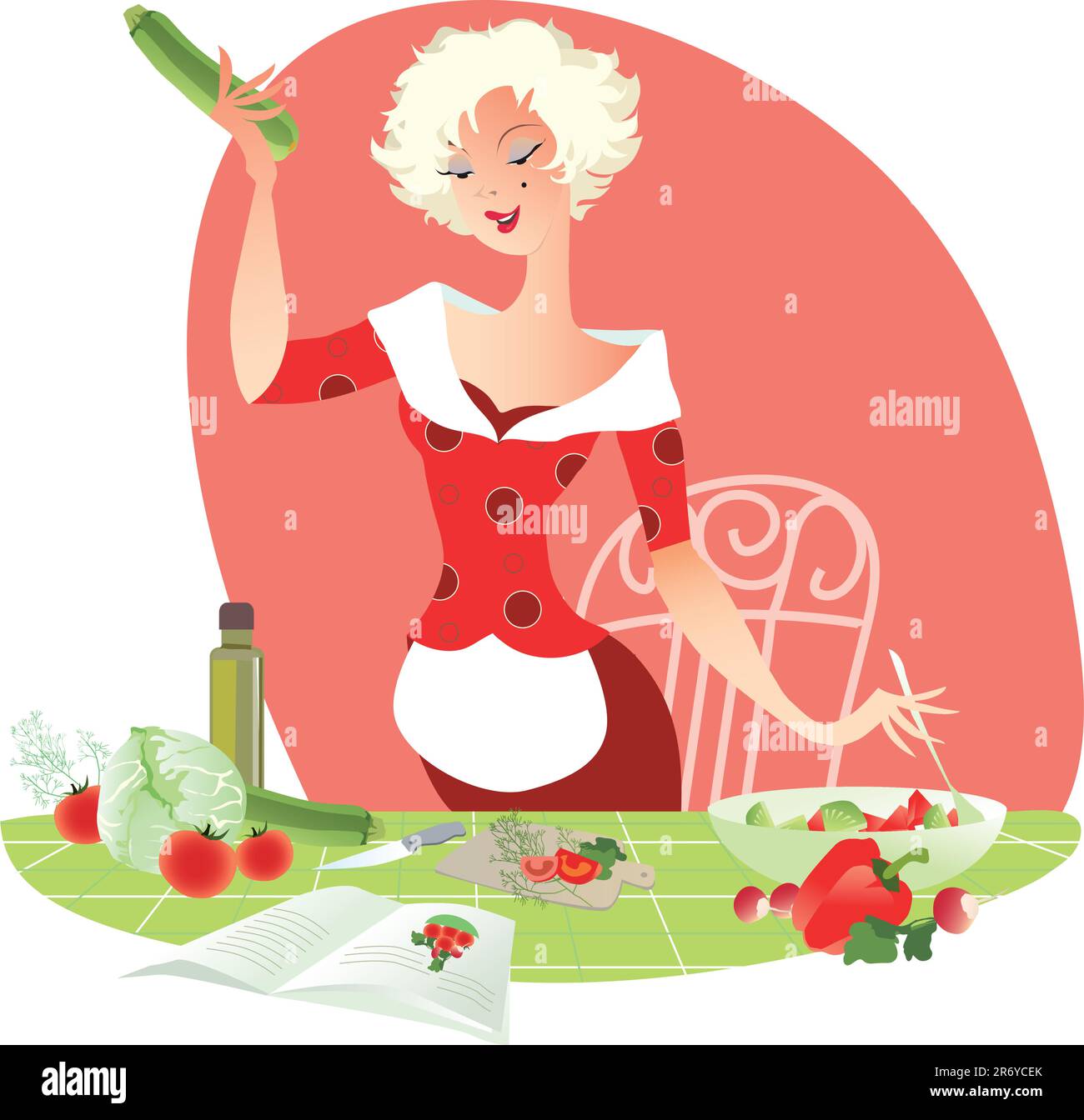 Salad Dressing Illustration
