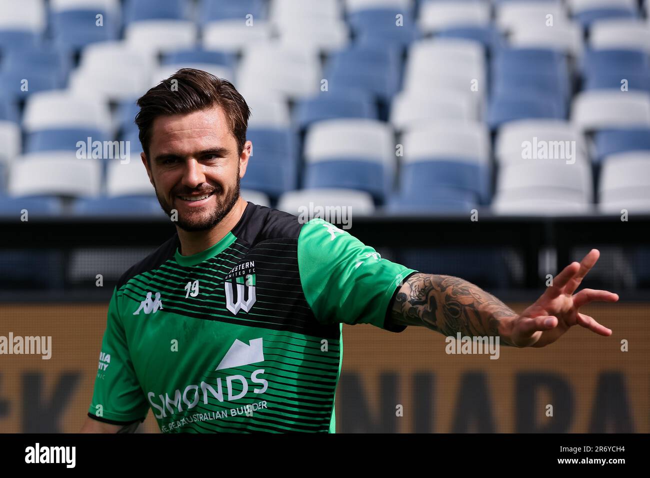 MELBOURNE, AUSTRALIA - DECEMBER 11: Joshua Risdon of Western United ...