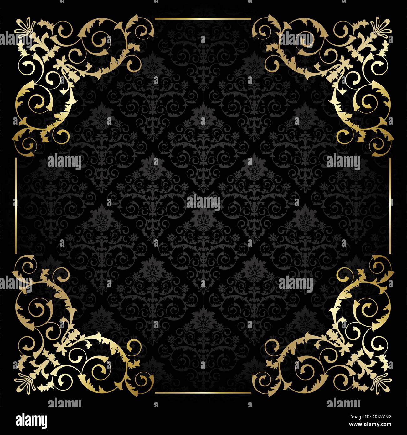 Black vintage frame on Stock Vector Images - Alamy