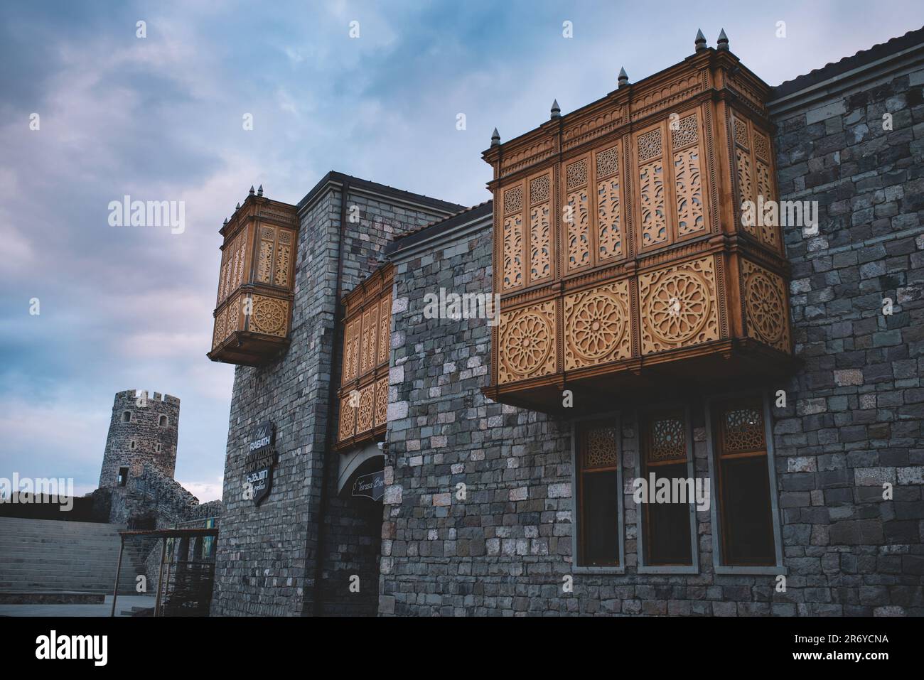 Old castle complex with antique buildings Stock Photo - Alamy