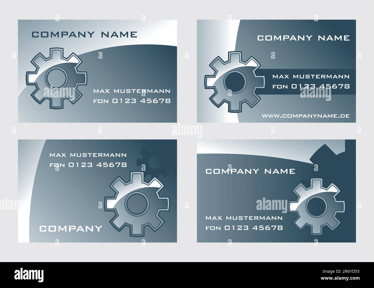 Gear business card hi-res stock photography and images - Alamy